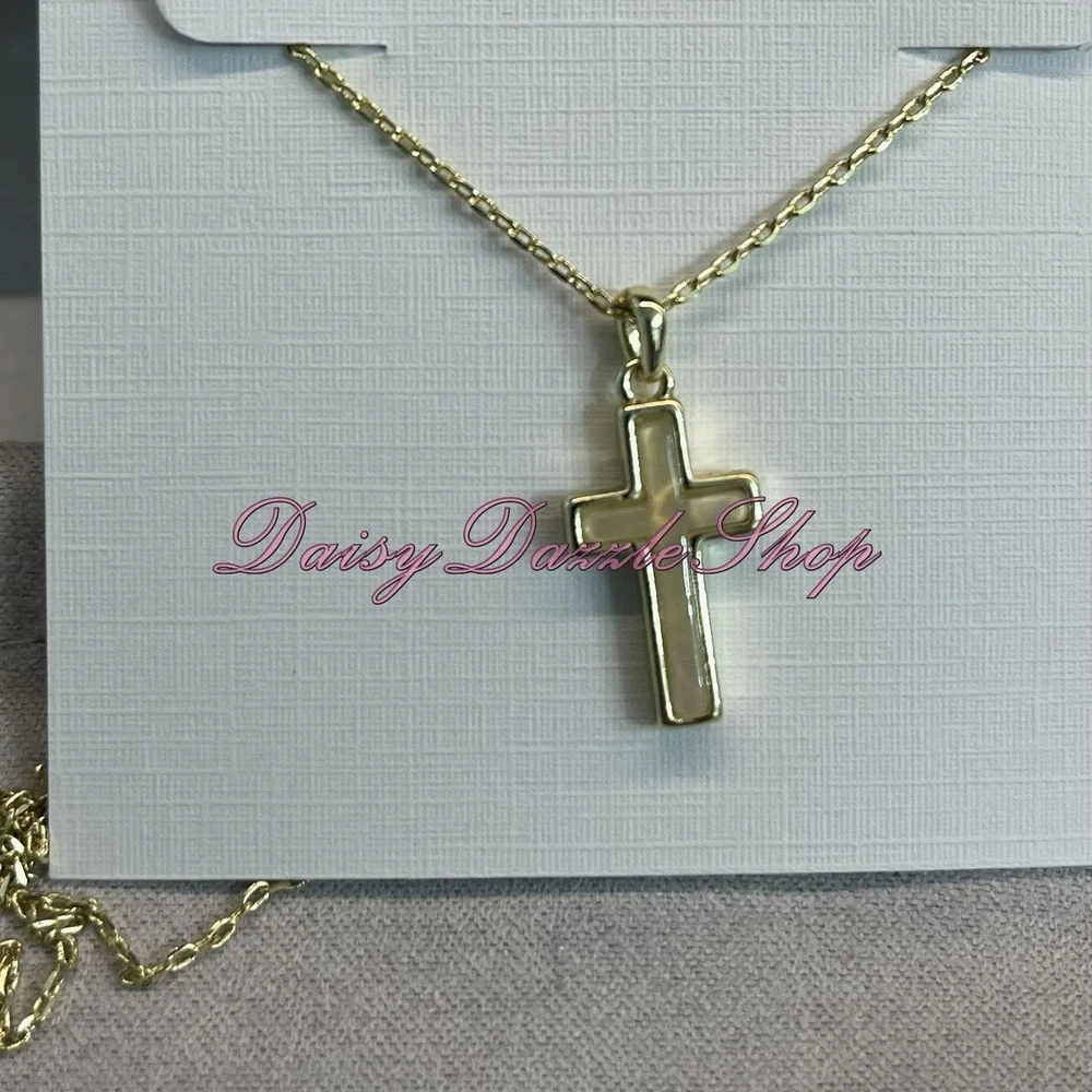 Kendra Scott | Jewelry | Kendra Scott 4k Gold Plated Cross Mother Of ...